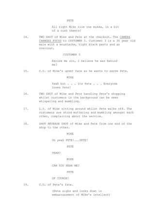 Shooting script | PDF