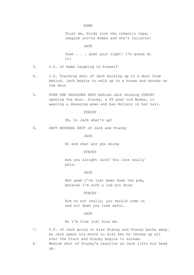 Shooting script | PDF