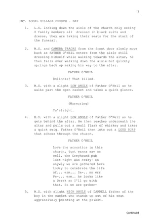 Shooting script | DOCX