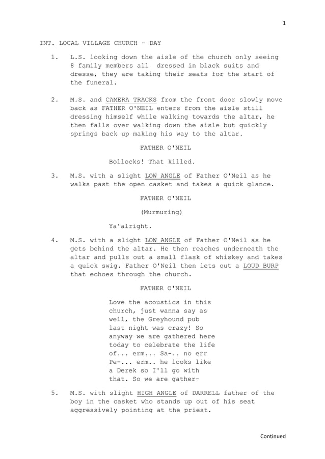 Shooting script | DOCX