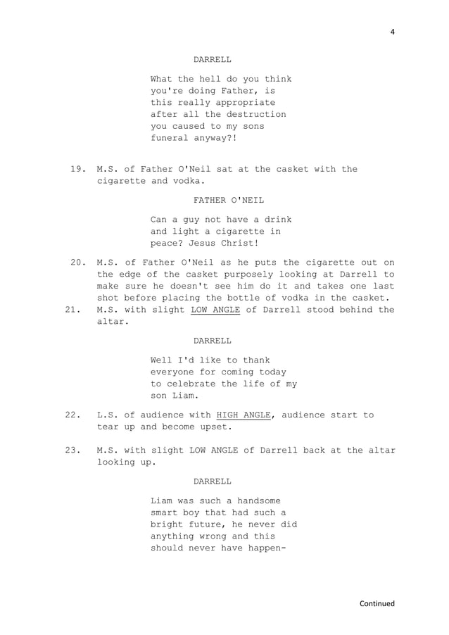 Shooting script | PDF