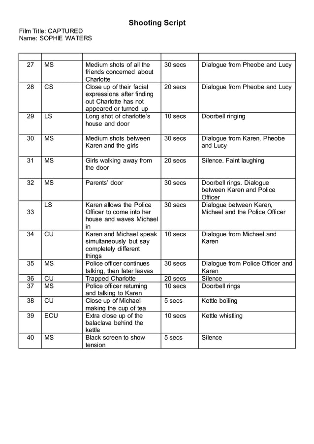 FINAL SHOOTING SCRIPT | DOCX