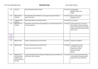 SHOOTING SCRIPT | PPT