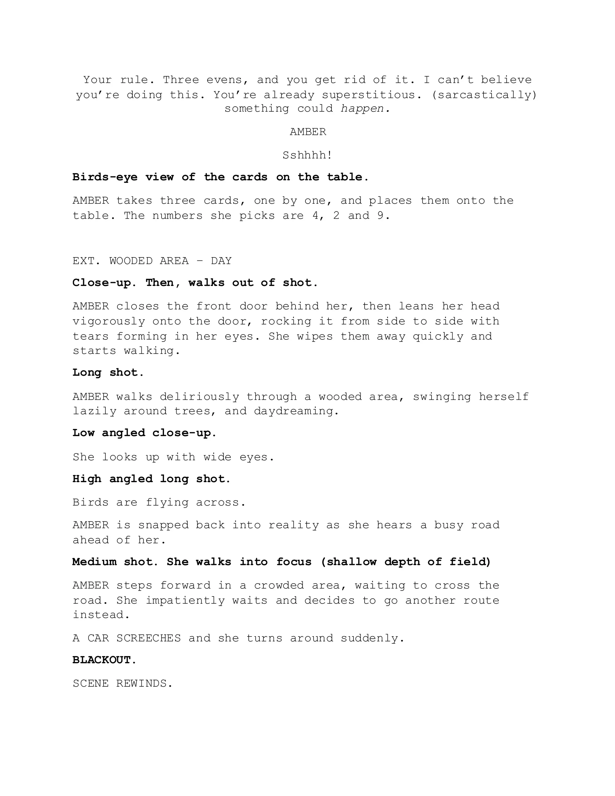 Shooting script | PDF