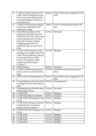 Shooting script | PDF