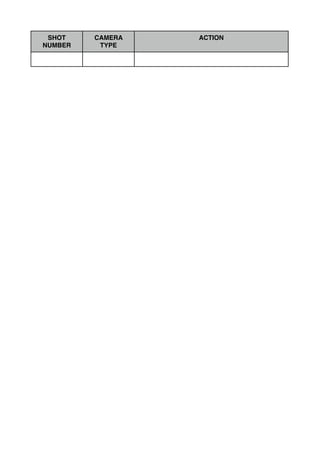 Shooting script football | PAGES