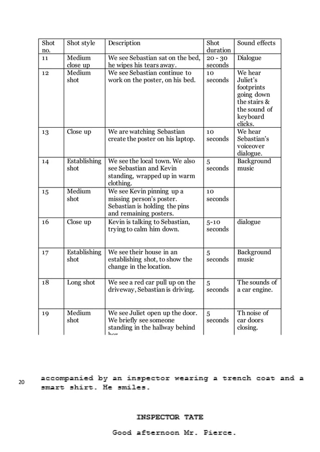 Shooting script draft 2 | PDF
