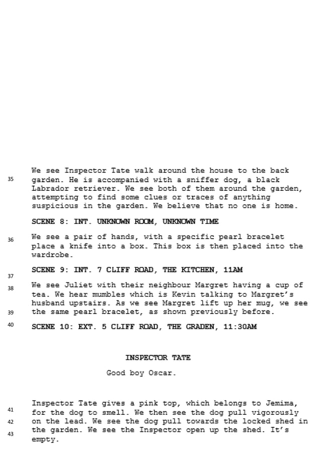 Shooting script draft 2 | PDF