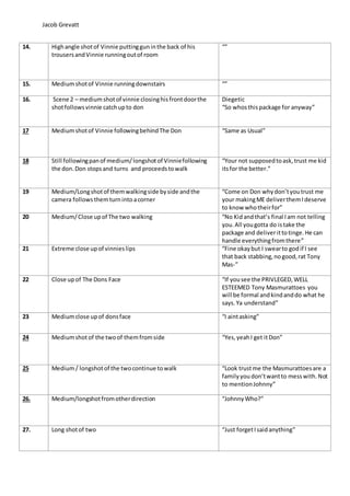 Shooting scripts | PDF