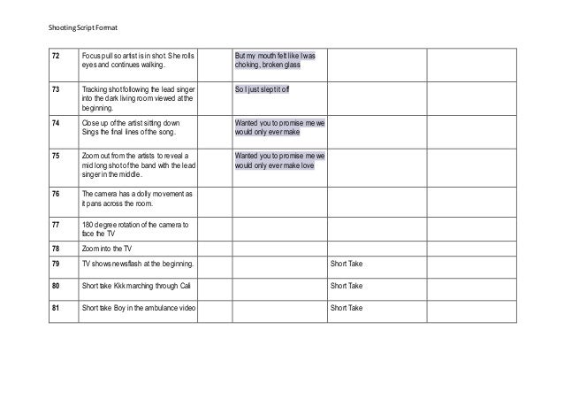 Shooting script template (completed) (1)