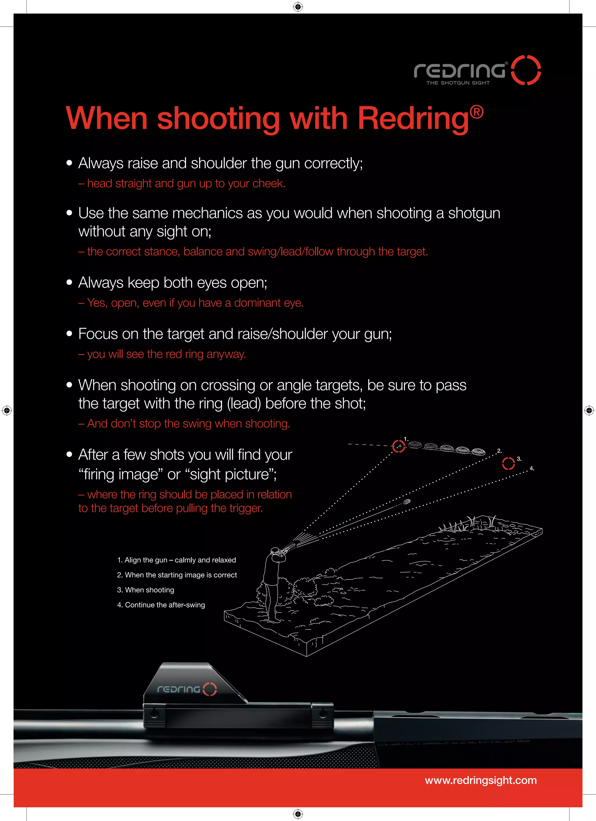 Shoot Instructions REDRING | Optics Trade | PDF | Arms & Ammunition ...