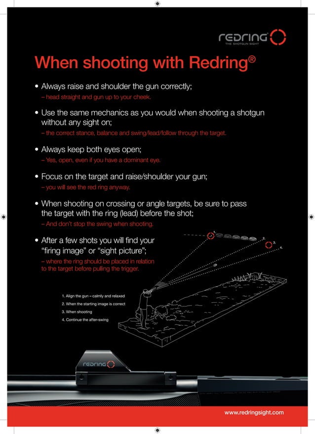 Shoot Instructions REDRING | Optics Trade | PDF | Arms & Ammunition ...