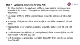 Shop Act Registration Online | Shop Act Maharashtra | PPTX