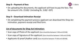 Shop Act Registration Online | Shop Act Maharashtra | PPTX