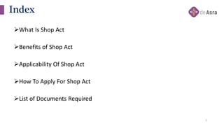 Shop Act Registration Online | Shop Act Maharashtra | PPTX