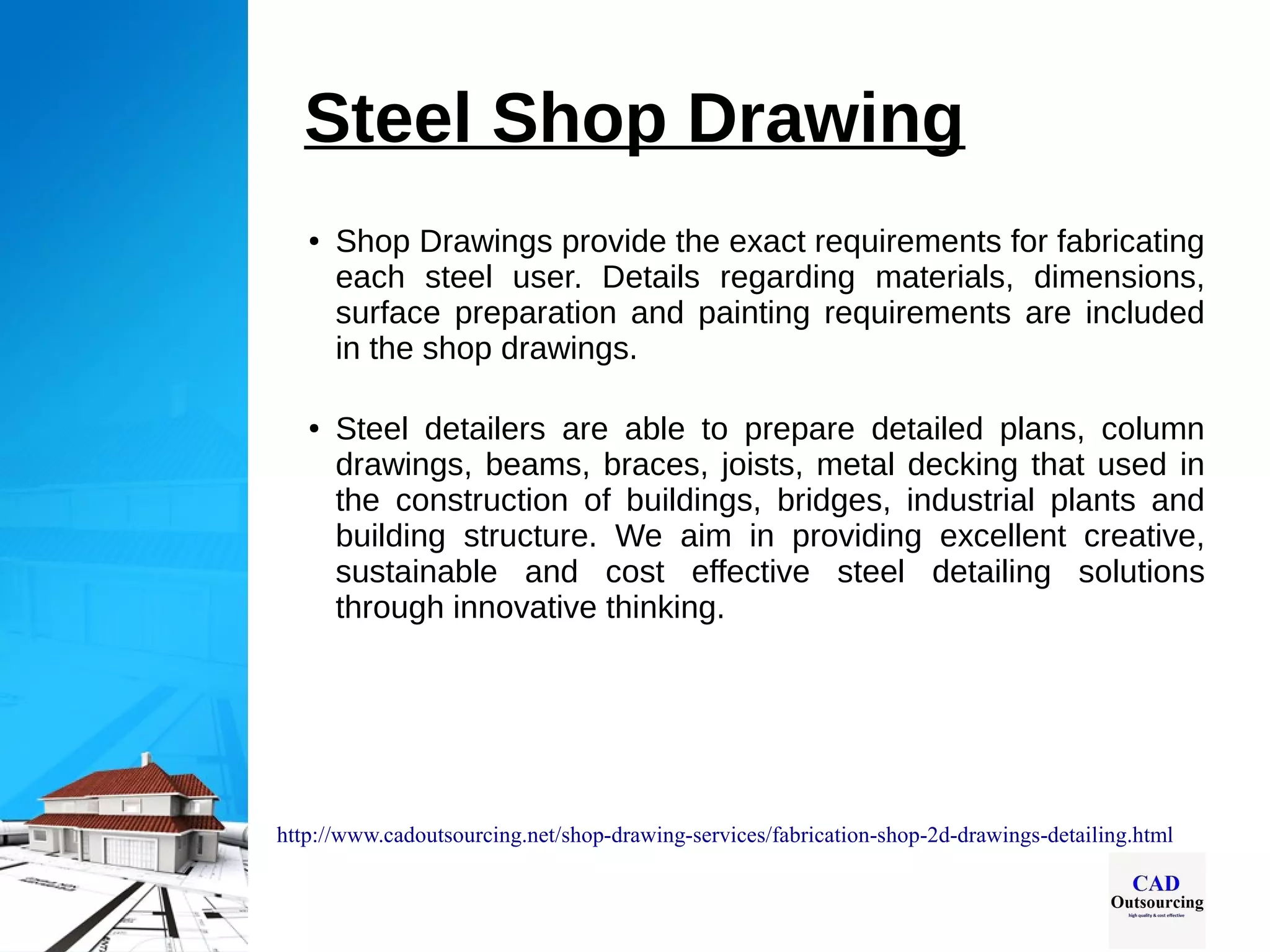 2D Shop Drawing Services - CAD Outsourcing | PPT