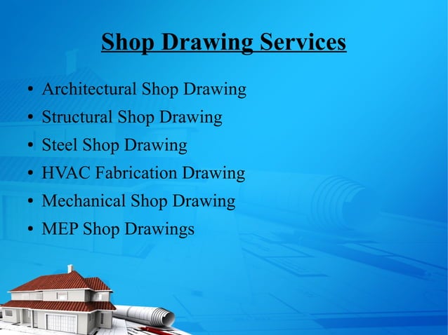 2D Shop Drawing Services - CAD Outsourcing | PPT