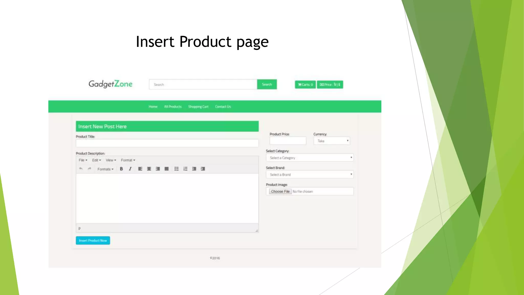 e-commerce web site project | PPTX