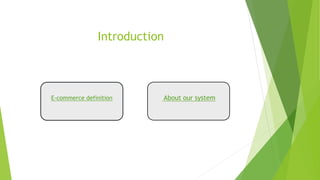 e-commerce web site project | PPTX