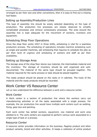 Shop floor management | PDF