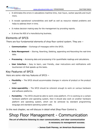Shop floor management | PDF