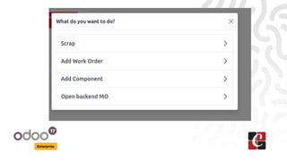The Shop Floor Overview in the Odoo 17 ERP | PPTX