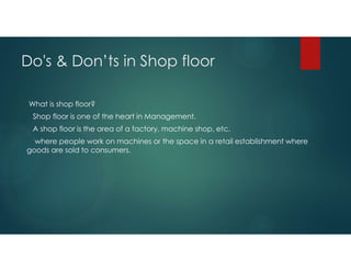 Shop floor safety | PDF