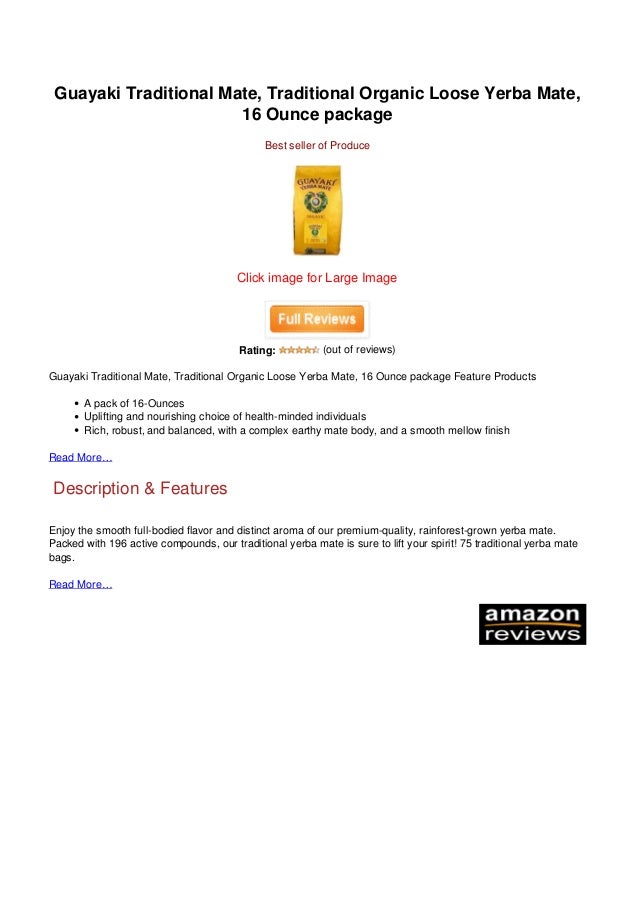 Shop guayaki traditional mate traditional organic loose yerba mate 16 ...
