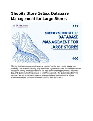 Shopify Store Setup_ Database Management for Large Stores.pdf