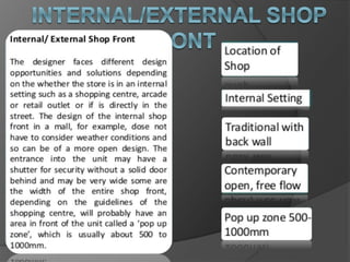 Case Study On Shop Interiors | PPTX