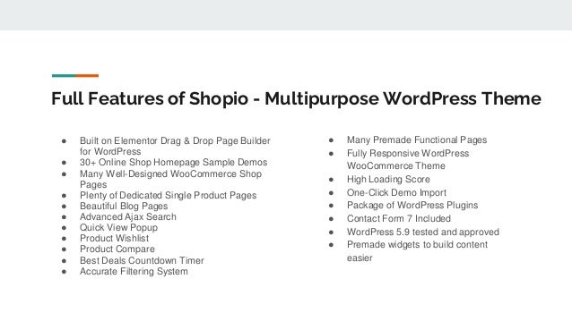 Shopio - Multipurpose WooCommerce WordPress Theme | PPT