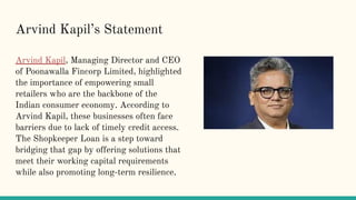 Shopkeeper Loan Introduced by Poonawalla Fincorp Limited | PDF