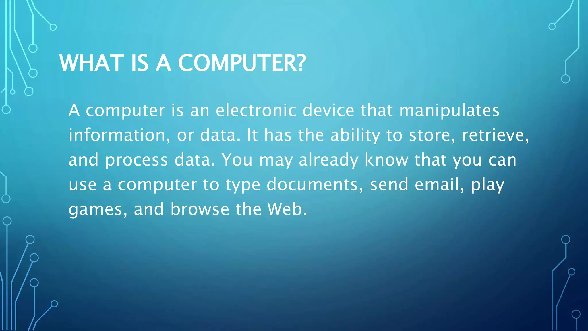 COMPONENTS OF A COMPUTER | PPT