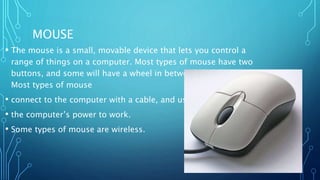 COMPONENTS OF A COMPUTER | PPT