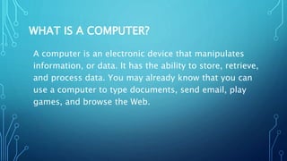 COMPONENTS OF A COMPUTER | PPT