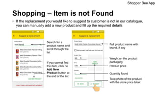 Shopper 5. Shopper Bee App (wrong edit) | PPT
