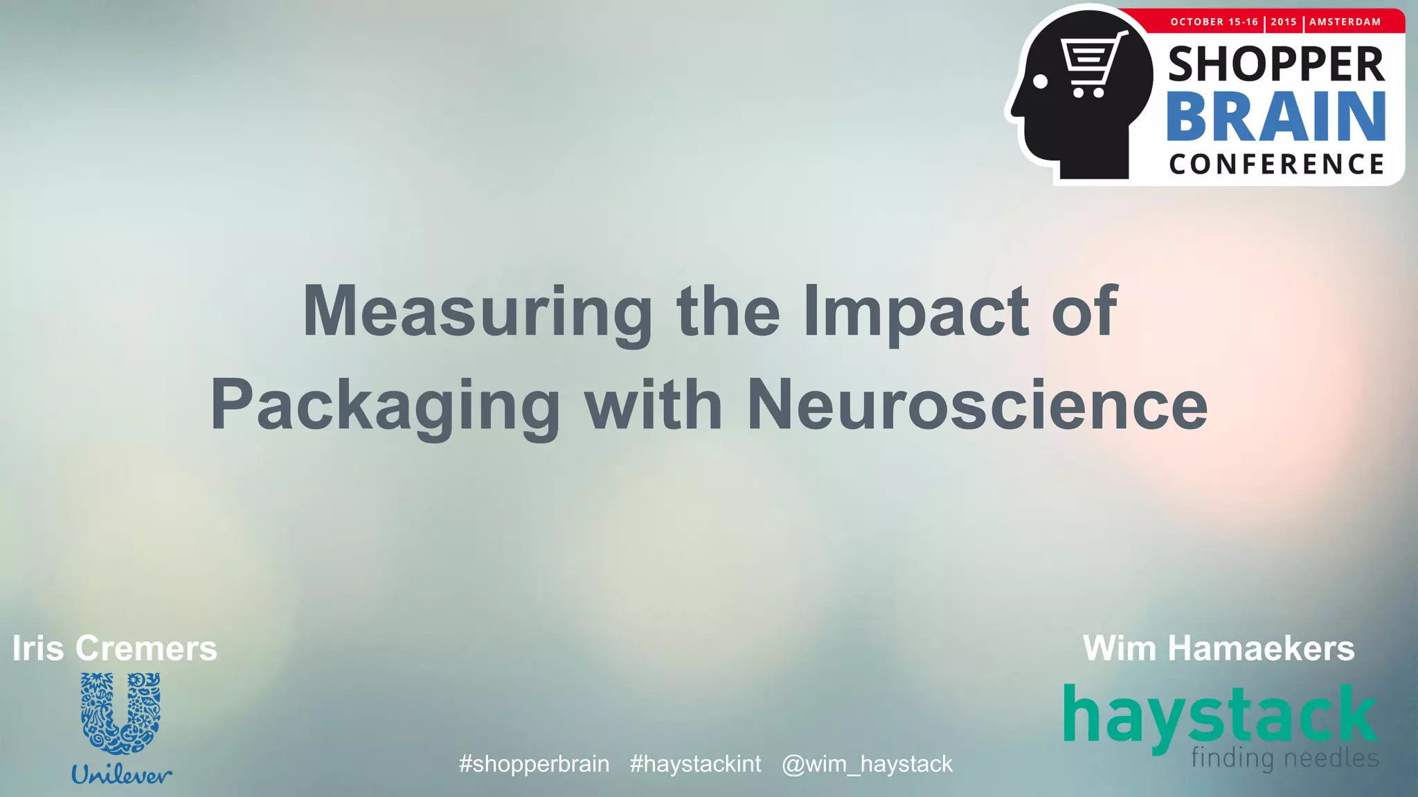 Brain shopper conference – Measuring the impact of packaging with ...