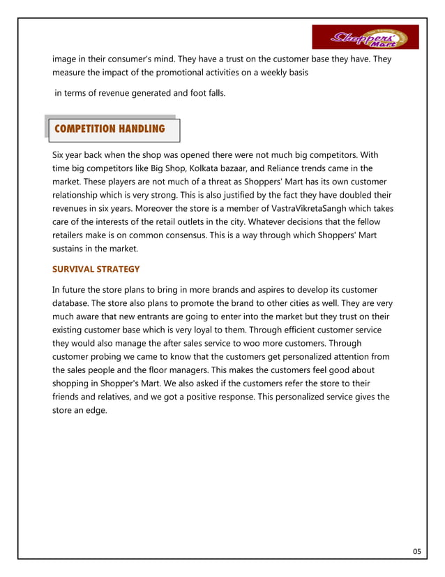 Shoppers' mart | PDF