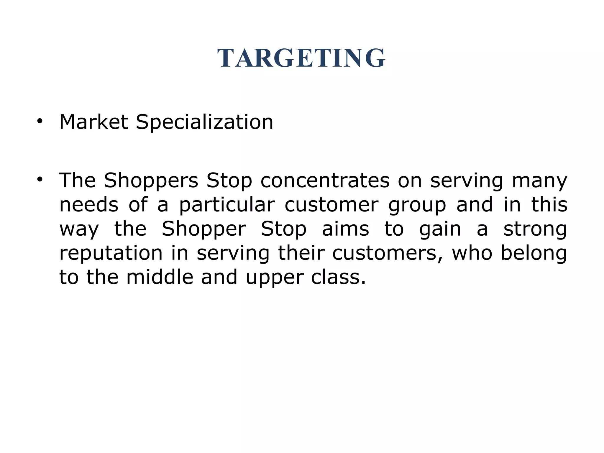 Shoppers Stop | PPT