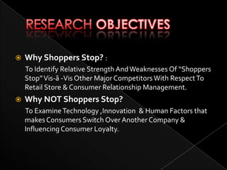 Shoppers Stop-Competitive Advantage in Retail Industry | PPSX