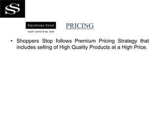 Shoppers stop marketing | PPTX