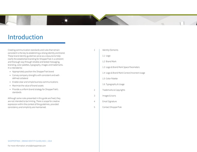 ShopperTrak brand guidelines | PPT
