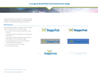 ShopperTrak brand guidelines | PPT