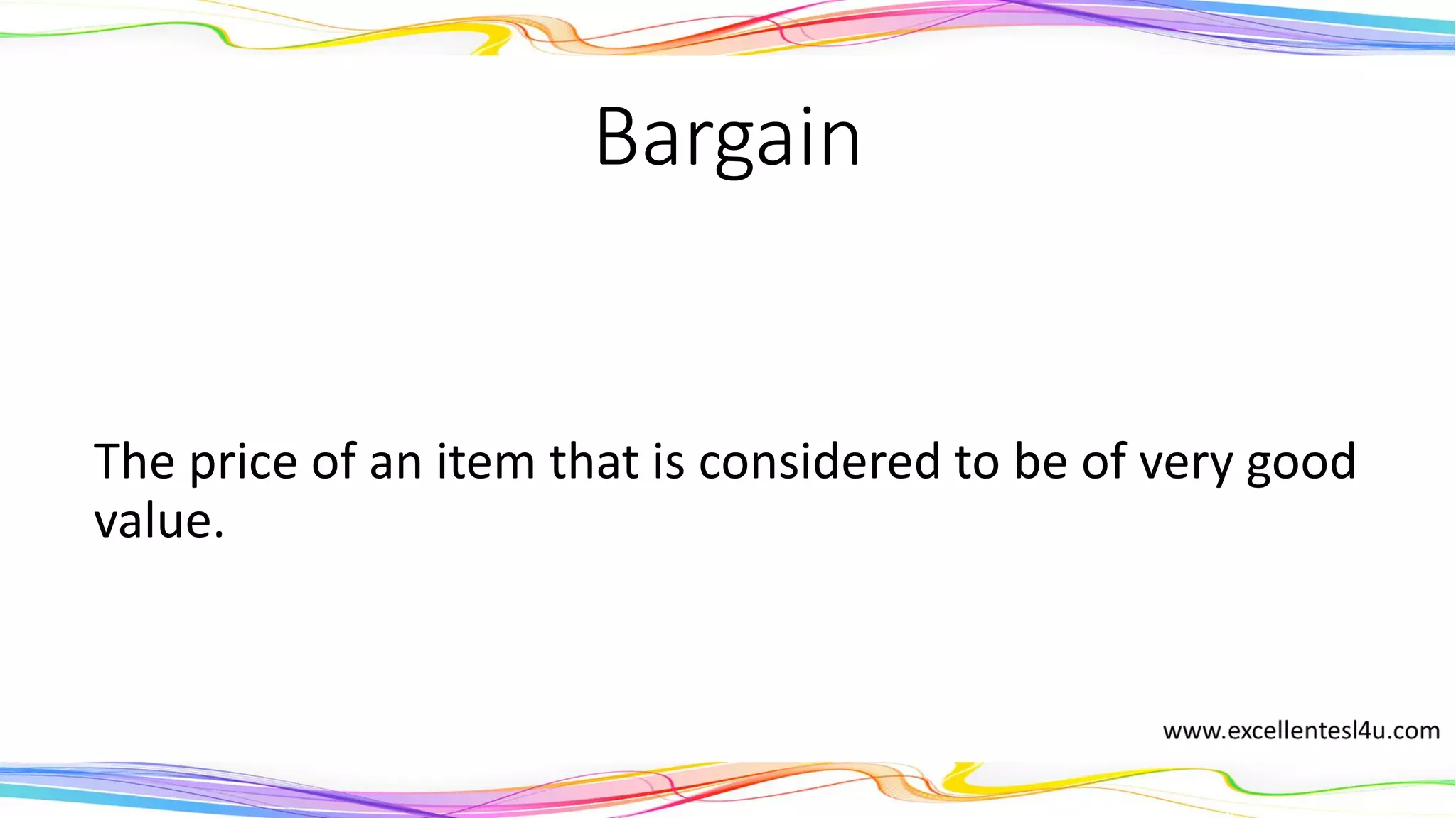 ESL shopping flashcards | PDF