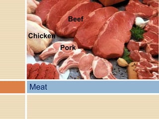 ESL - Grocery shopping - vocabularies | PPTX