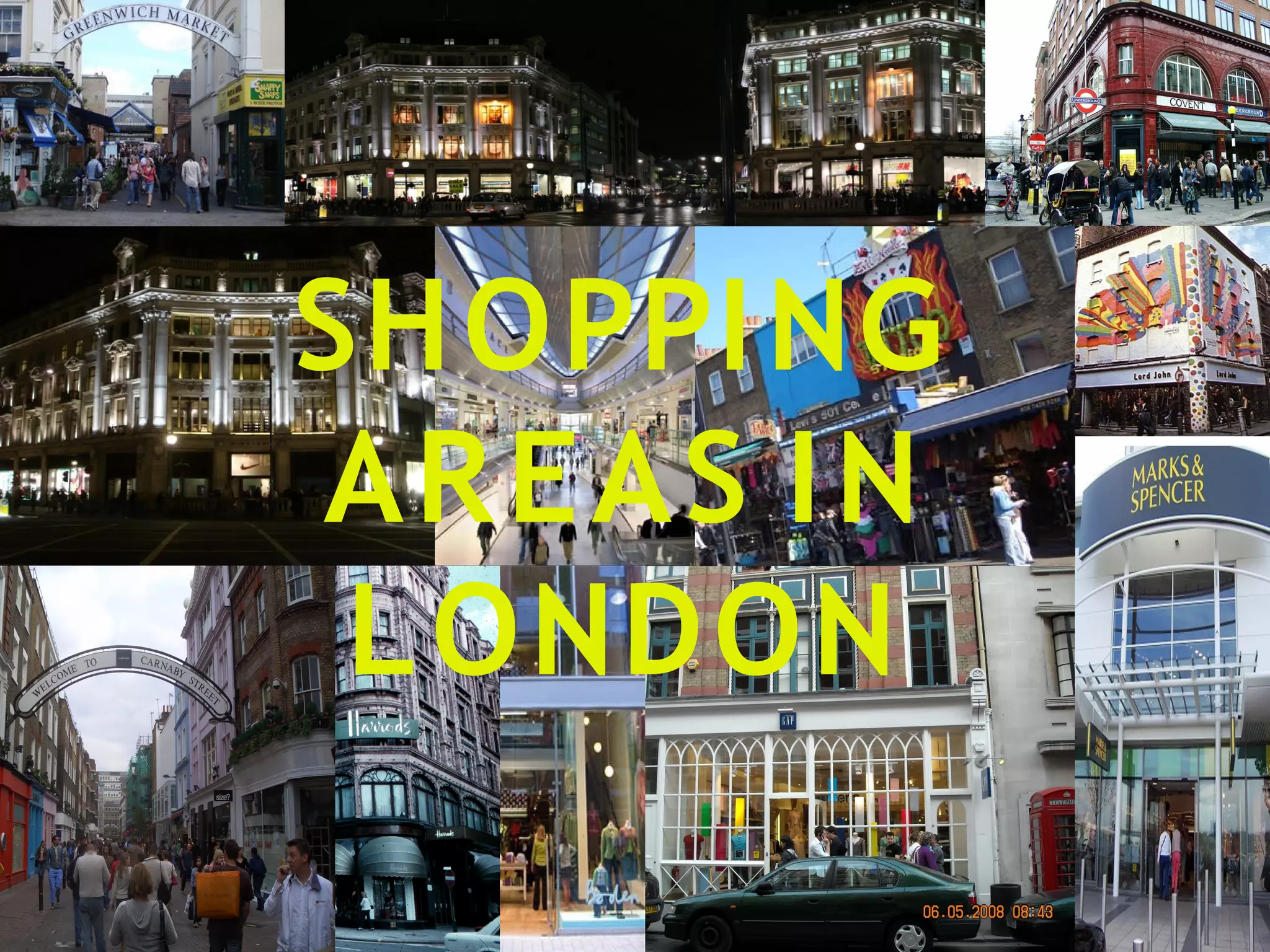 Shopping areas in London | PDF