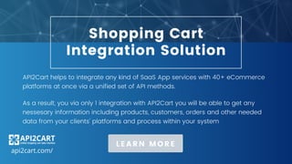 Shopping Cart Integration: Make Your SaaS App Thrive | PPT