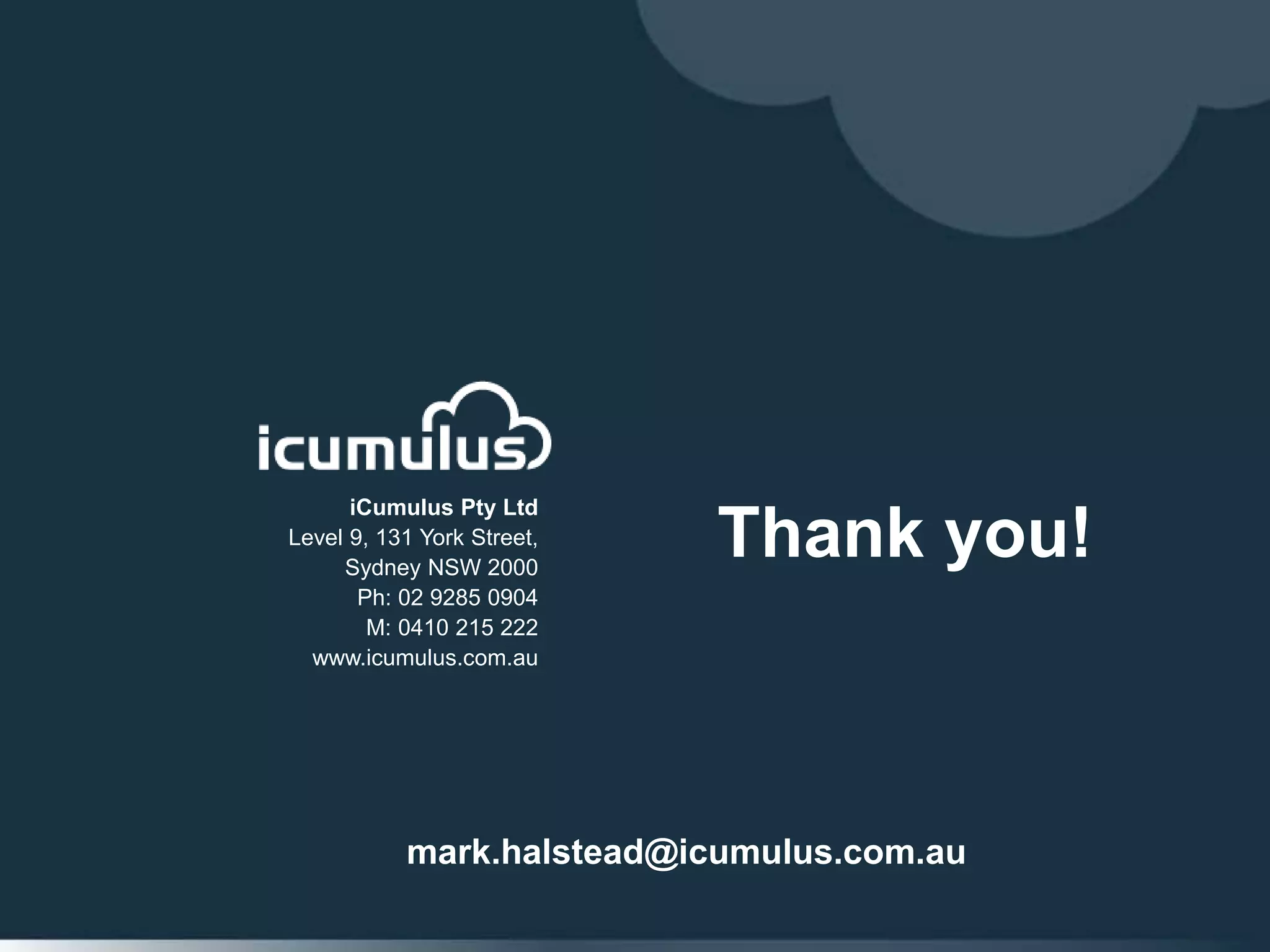 iCumulus Shopping centre wifi sales presenter | PPT