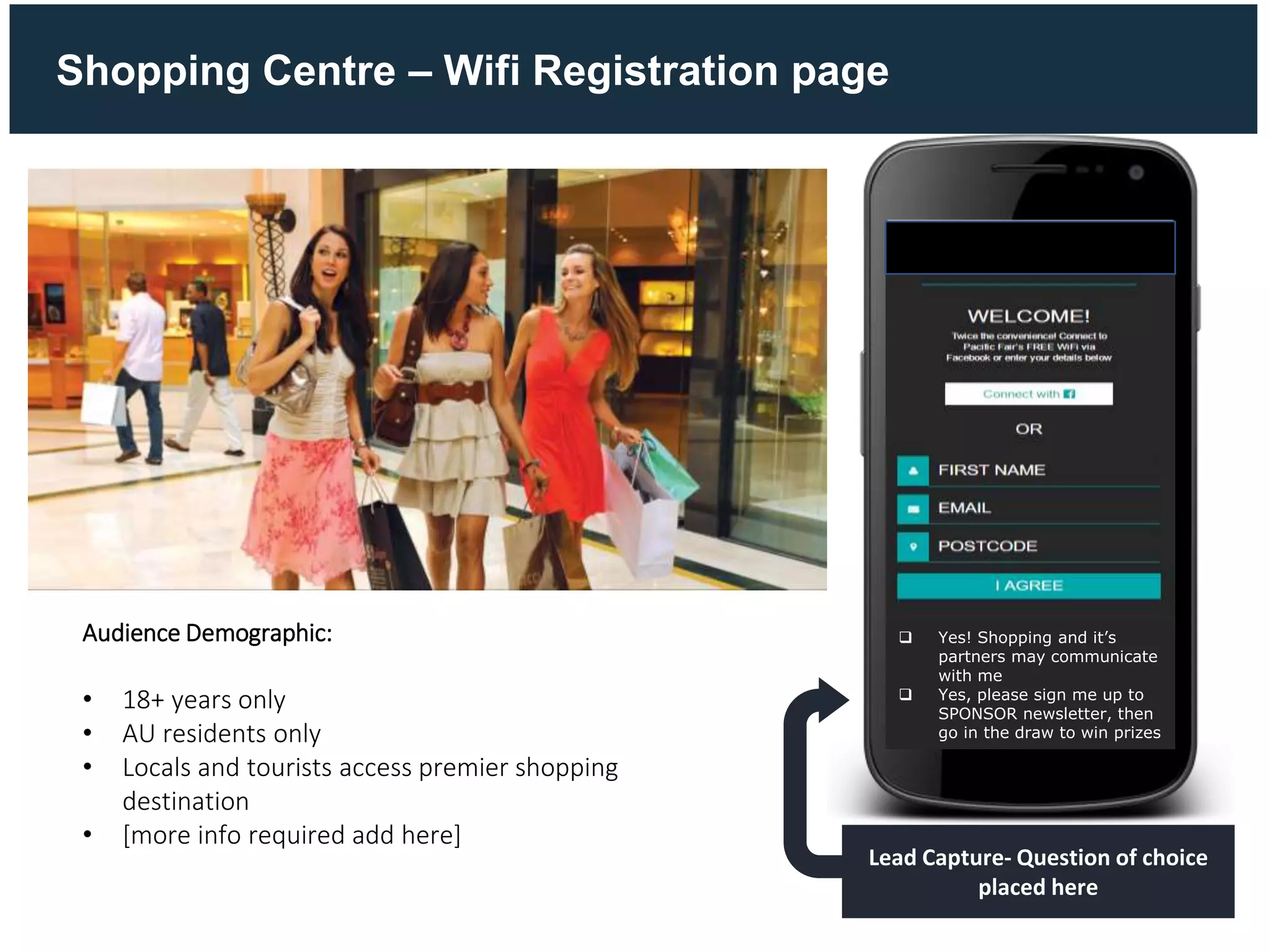 iCumulus Shopping centre wifi sales presenter | PPT