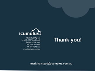 iCumulus Shopping centre wifi sales presenter | PPT